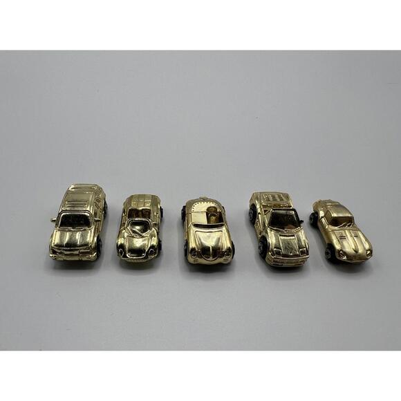 Toys | Set Of 5 Vintage Micro Machines Gold Plated Diecast Cars ...